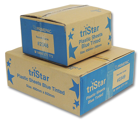 Blue Plastic Sheets | Carton & Bin Liners | Plastic Packaging | Primepac