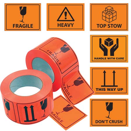Fluoro Loading Instruction Labels | Adhesive Rippa Labels | Labels ...