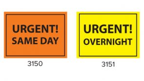 URGENT DELIVERY LABELS