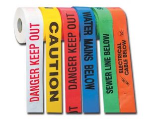 Warning Strip Marker Tape | Flagging & Barrier Tapes | Site Supplies ...
