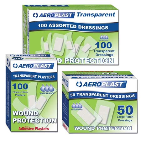 Transparent Plastic Plasters | First Aid Supplies | Health & Safety ...
