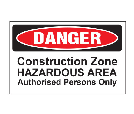 Danger Construction Sign | Signs | Site Supplies & Signs | Primepac