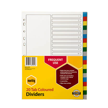 Folder Dividers | Filing | Labels, Mailing & Stationery | Primepac